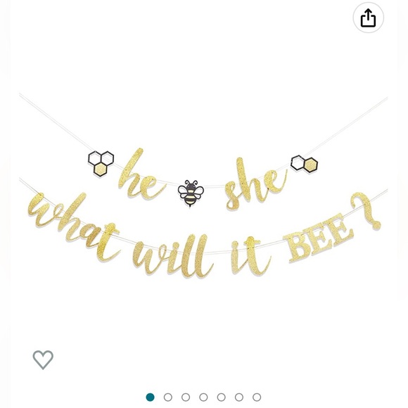 Other | Bogo He She What Will It Bee Gender Reveal Banner | Poshmark